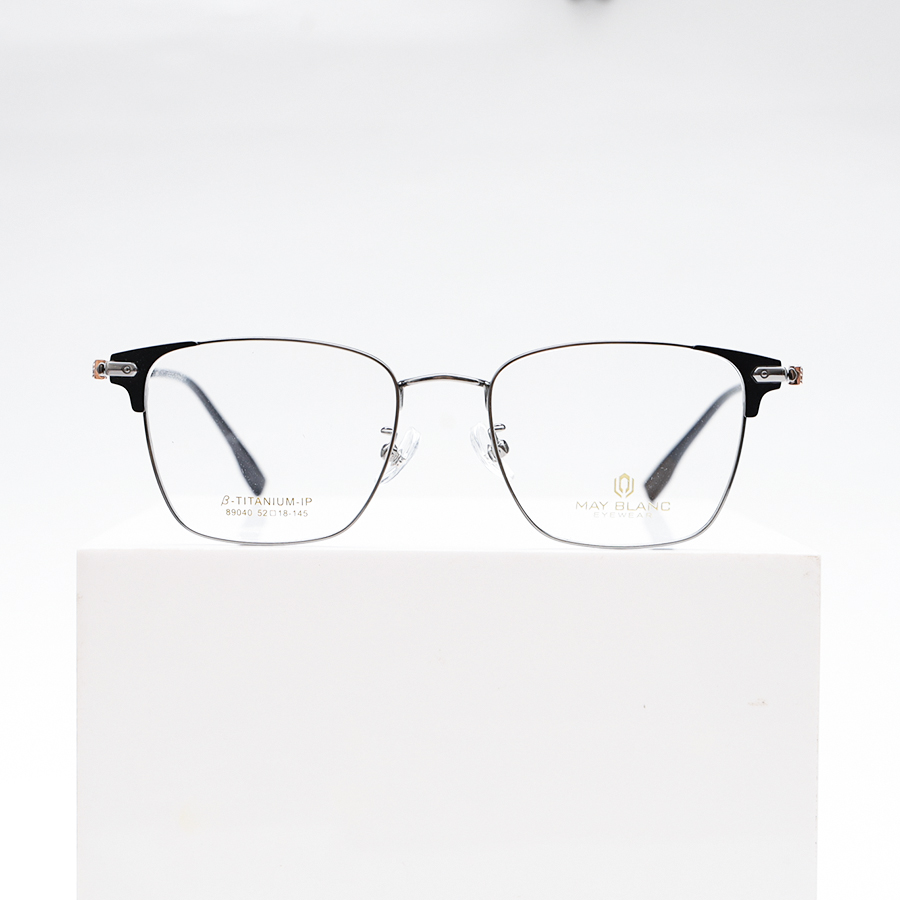GỌNG KÍNH CẬN TITANIUM MAYBLANC 89040 C355 - Kính Mắt Eye Plus - Đo & Cắt Kính Cận Viễn Loạn